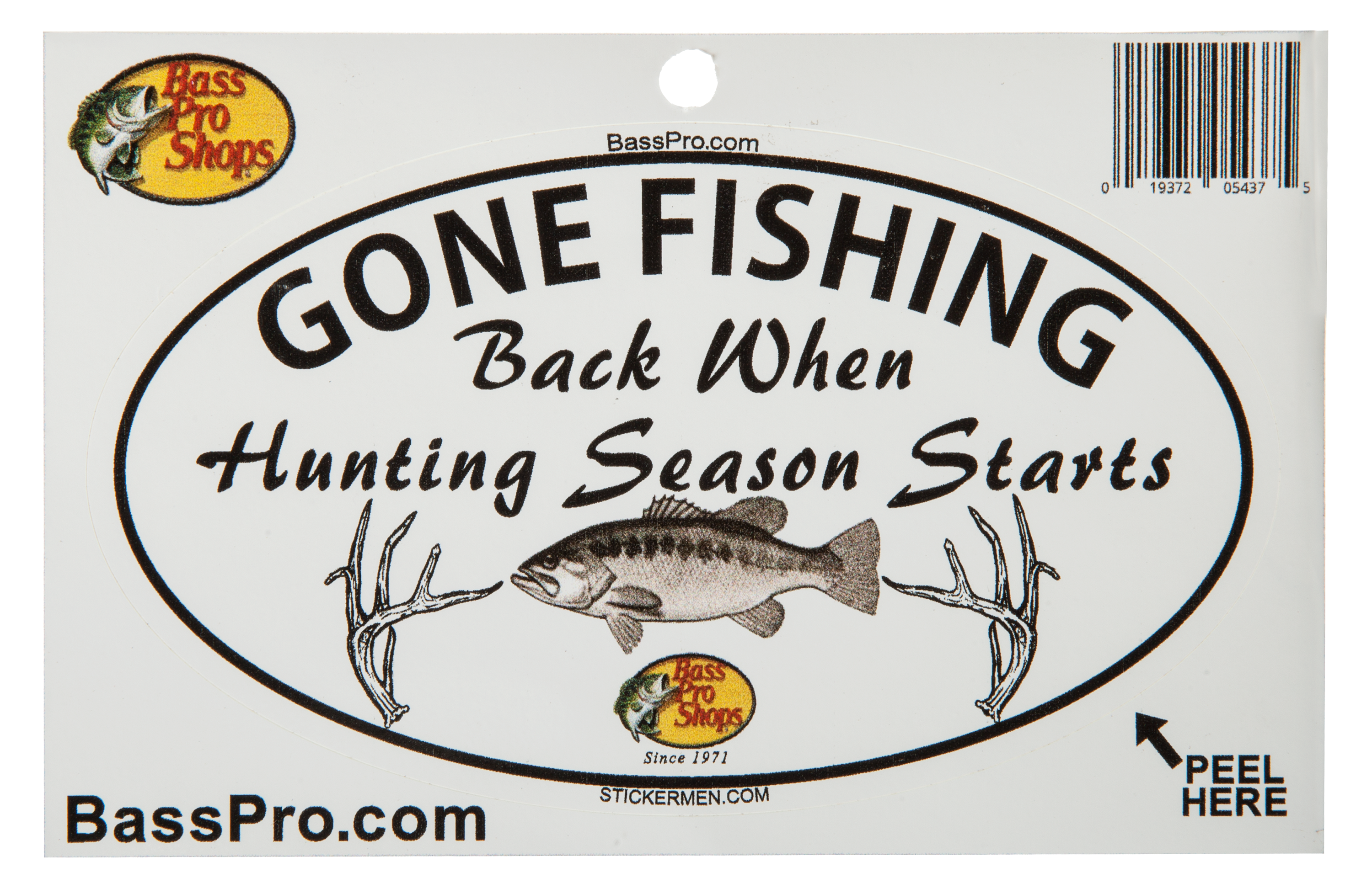 Bass Pro Shops Gone Fishing Oval Decal | Bass Pro Shops